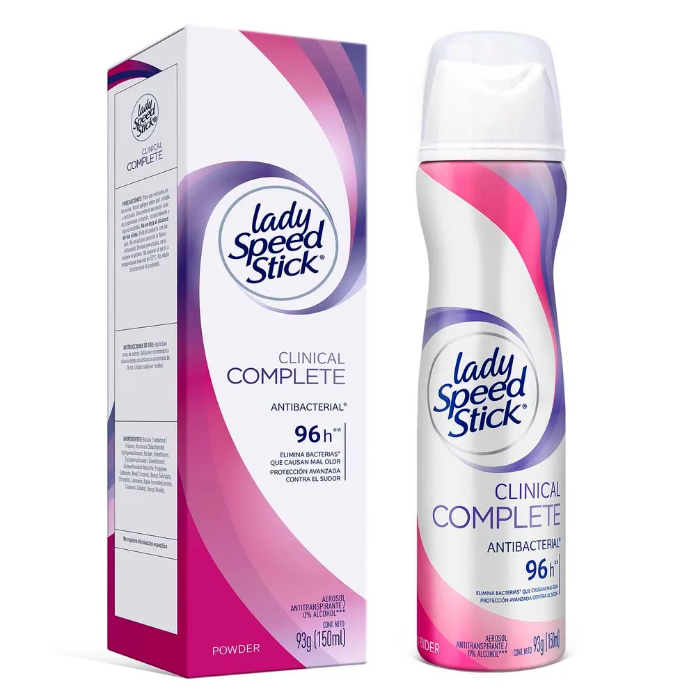 Lady Speed Stick clinical powder spray 150ml - Darefarma